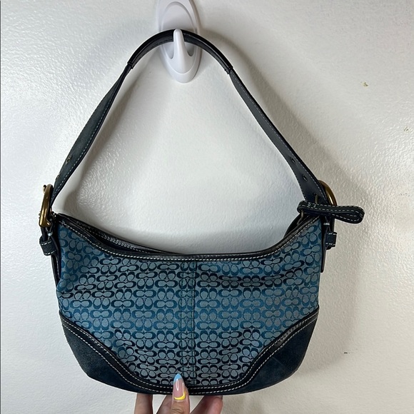 Coach | Bags | Vintagerare Coach Blue Shoulder Bag | Poshmark